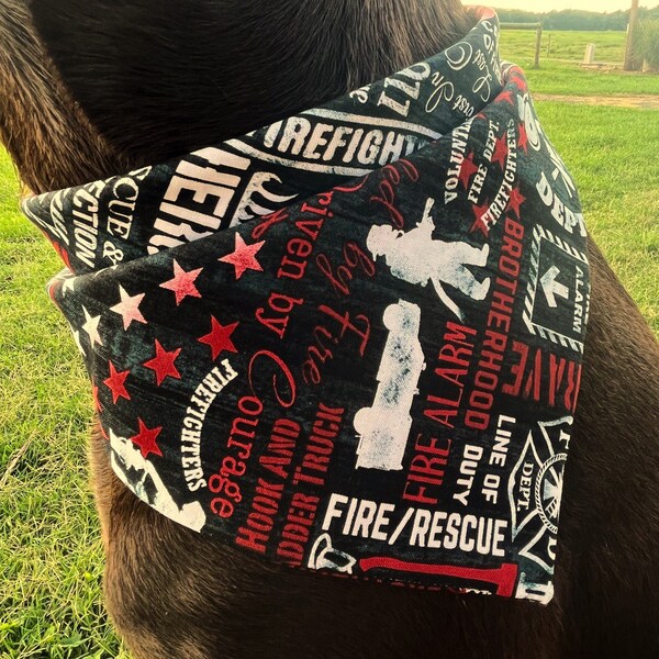 Firefighter Dog - Etsy