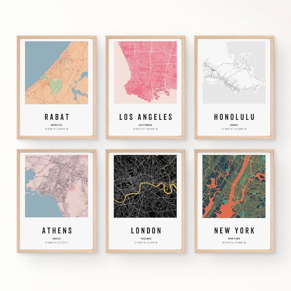 Hometown Maps Prints - Etsy
