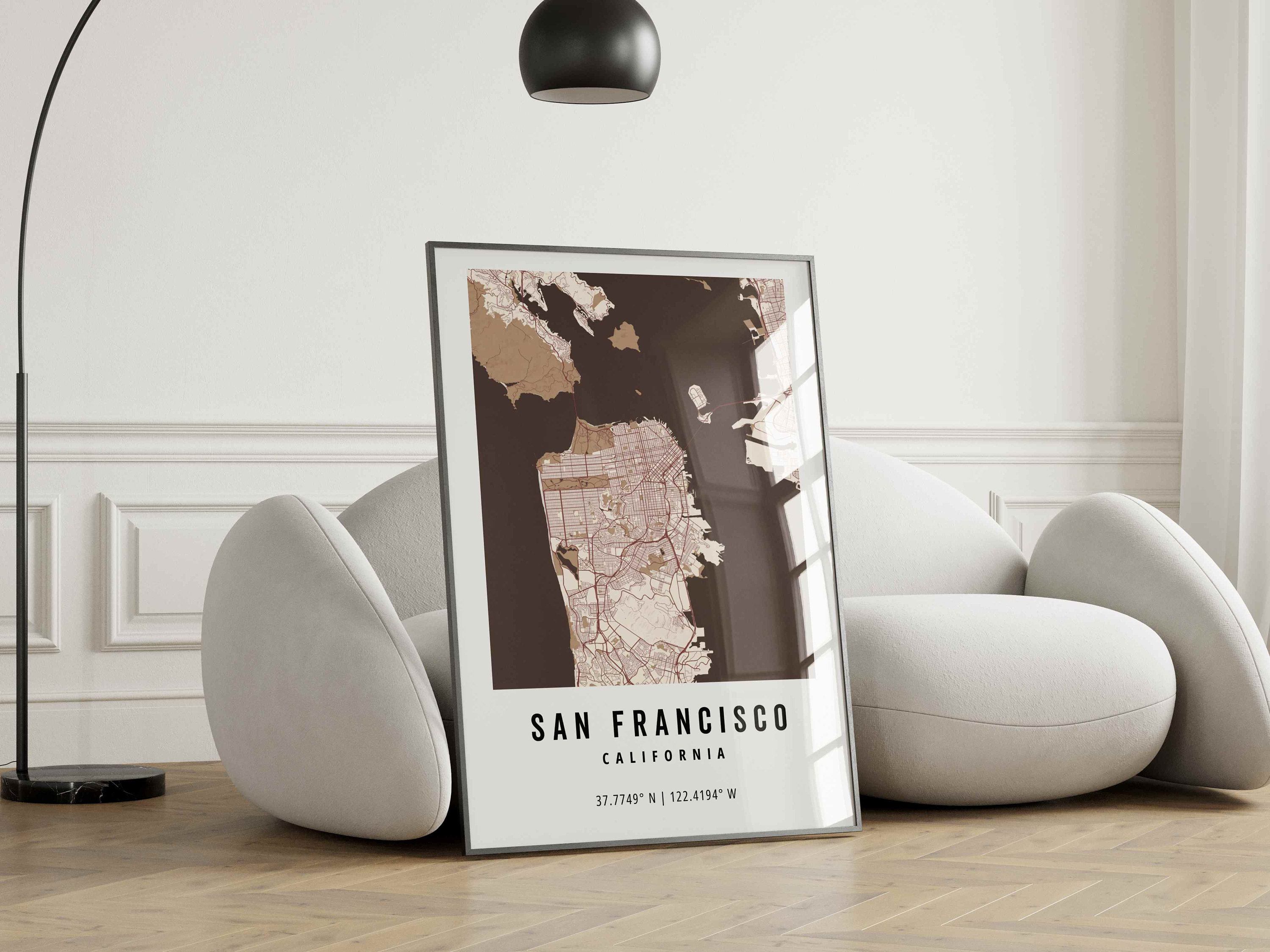 San Francisco Map Poster, California Map Poster, San Francisco Map, San ...