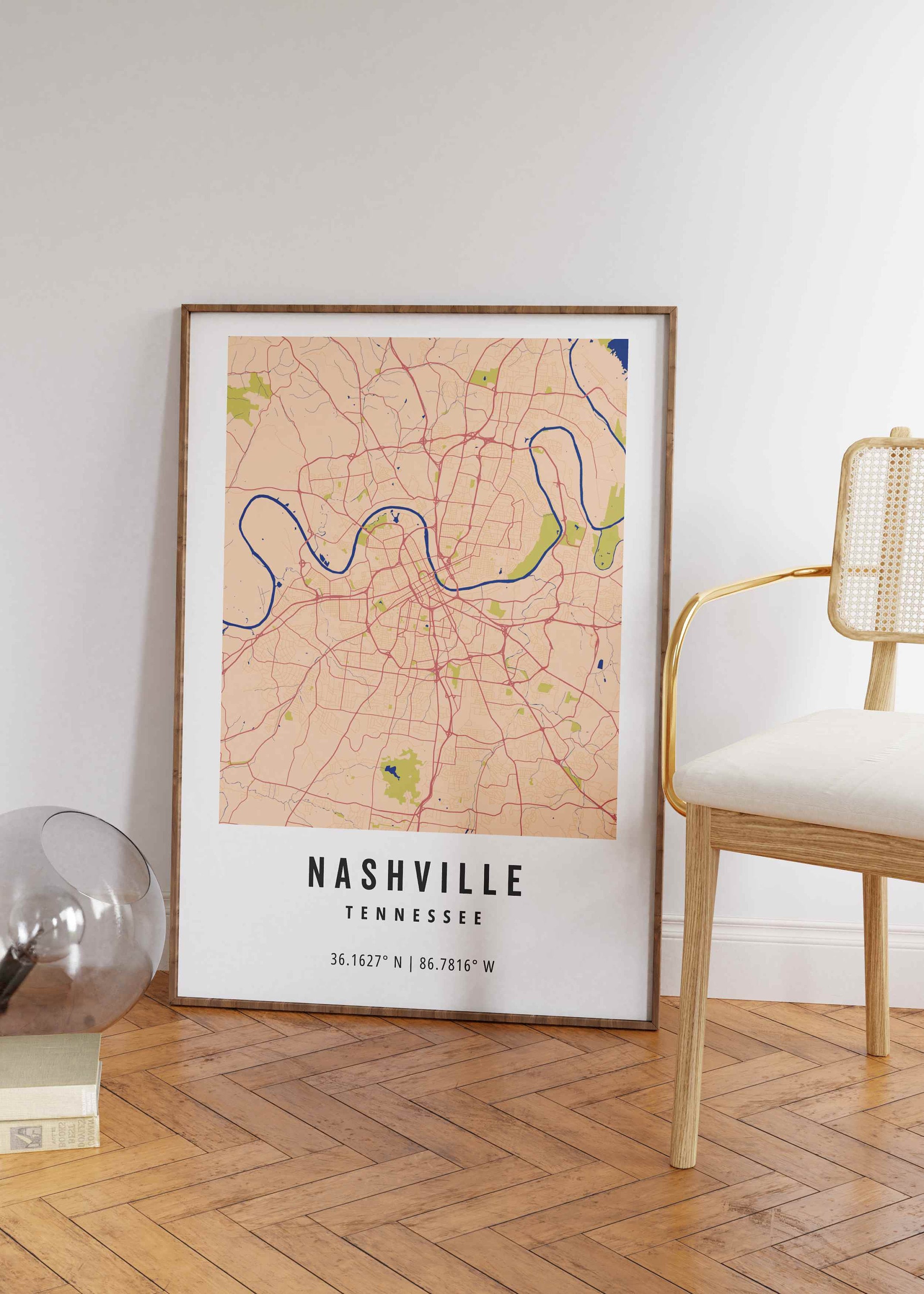Nashville Map Poster, Tennessee Map Poster, Nashville Map, Nashville ...