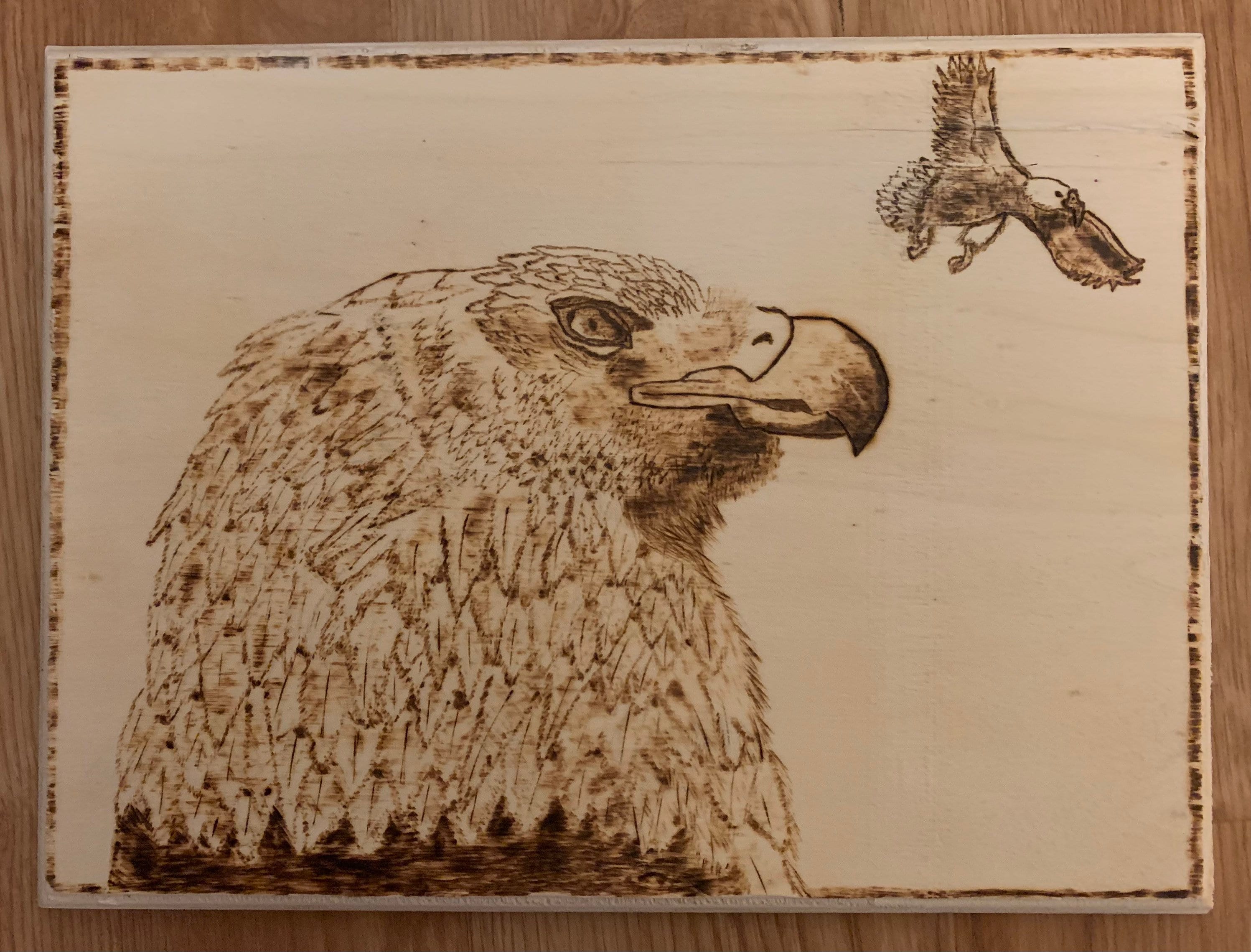 Pyrography Wood Eagle - Etsy