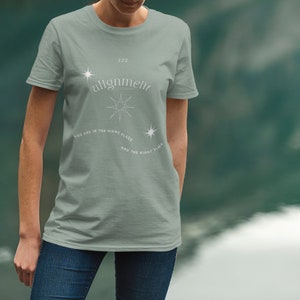 222 * ALIGNMENT * Angel Number Shirt - Unisex, Oversized Shirt, Front ...