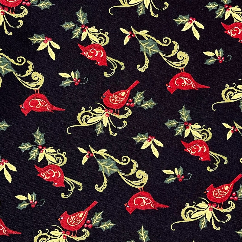 Cardinal Fabric - Etsy