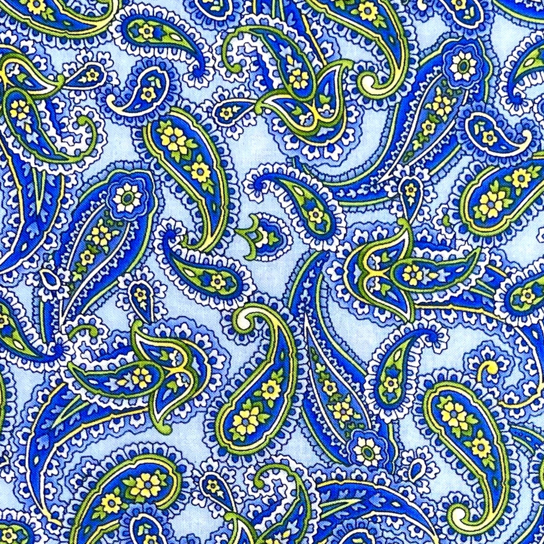 Angelica Sky Fabric, Paisley, Timeless Treasures Craft Cotton Quilters ...
