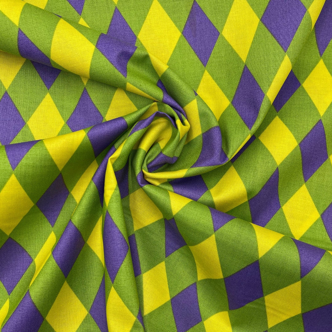 Diamond Check Citrus Fabric by Jane Sassaman for Freespirit PWJS064 ...