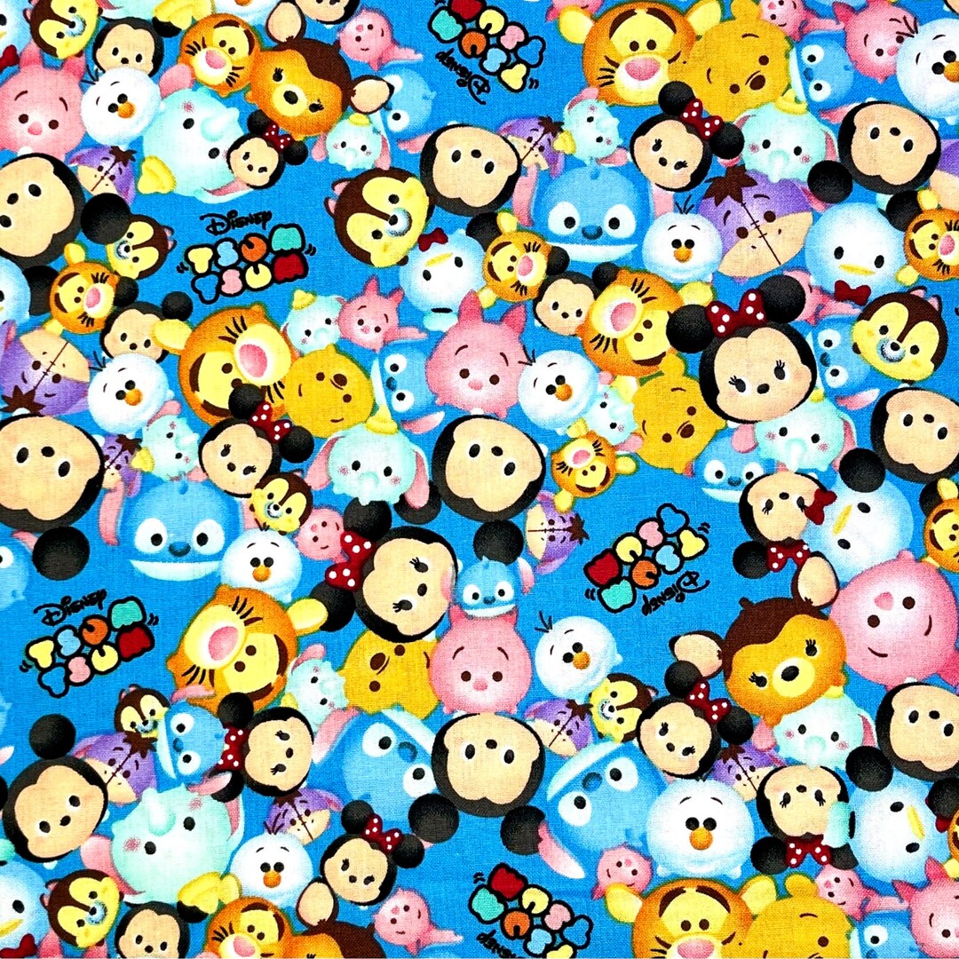 Disney Tsum Tsum Mickey Mouse and Friends Springs Creative Fabrics - Etsy