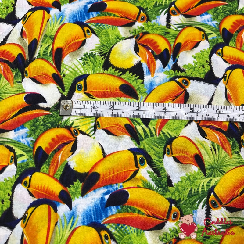 Toucan Fabric - Etsy