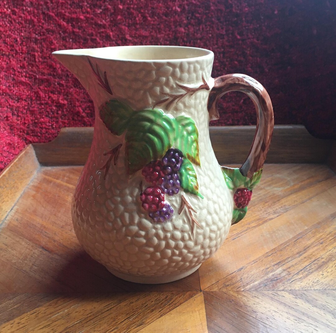 Water Jug. Vintage Wade Bramble Pattern Milk Cream Jug. Beautiful ...