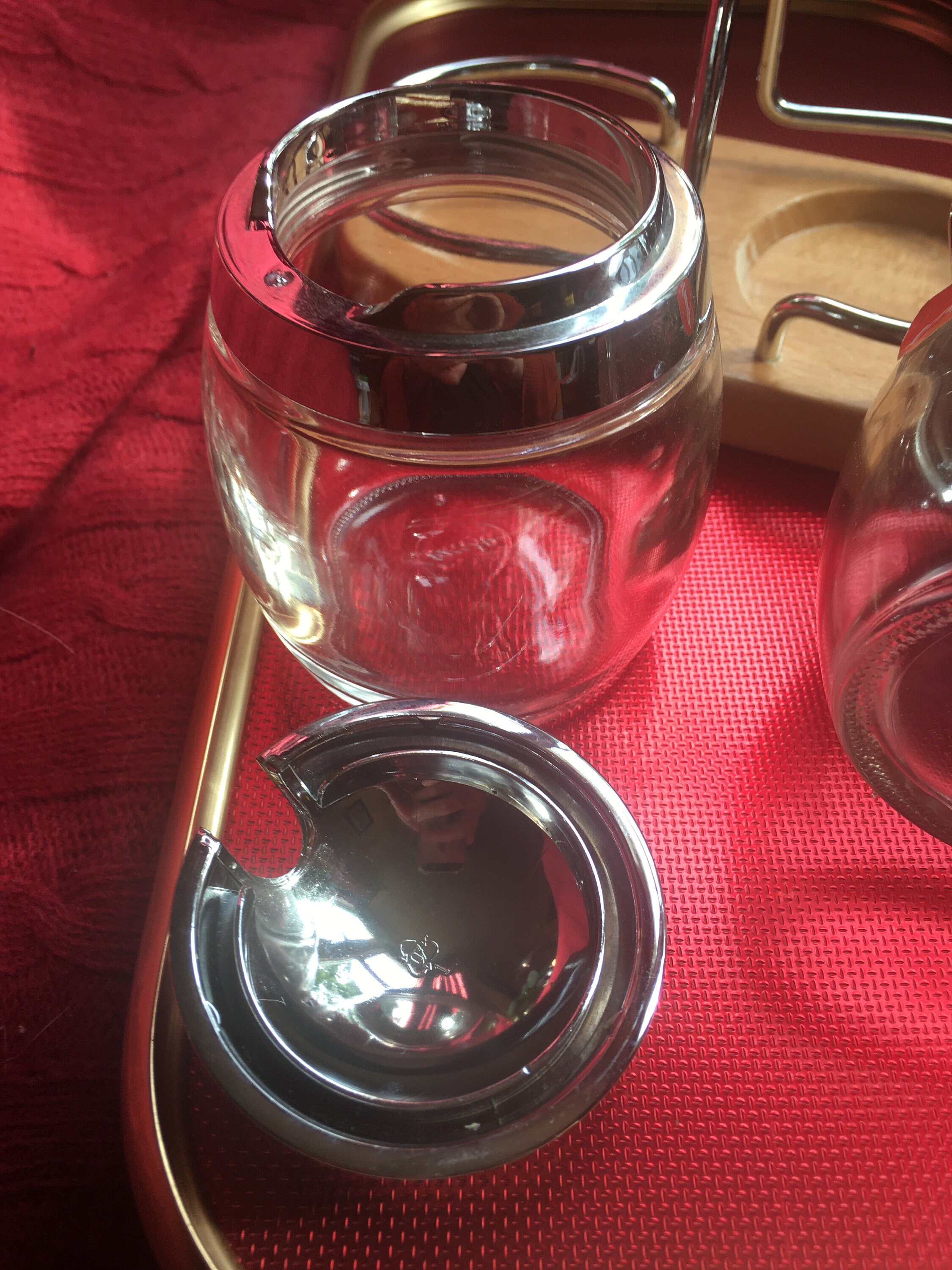 Emsa Sugar Jar and Milk Syrup Jug. Clear Glass With Chrome - Etsy