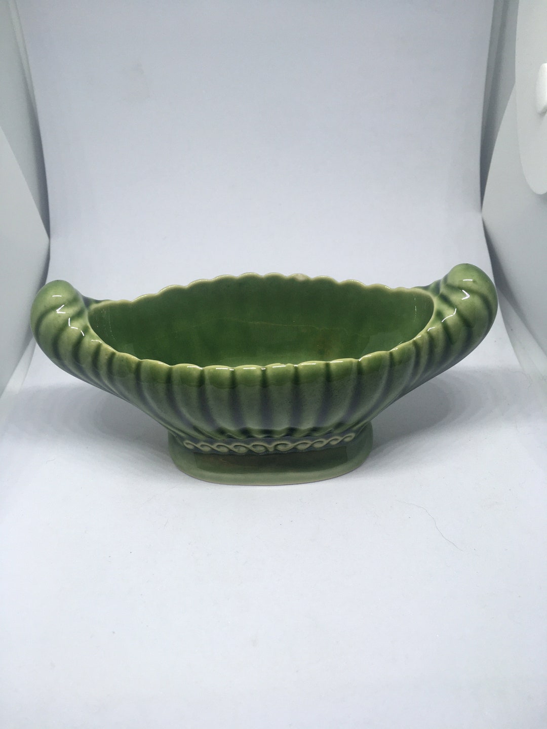 Mantle Vase. Wade Porcelain Sage Green Miniature Mantel Vase Planter ...