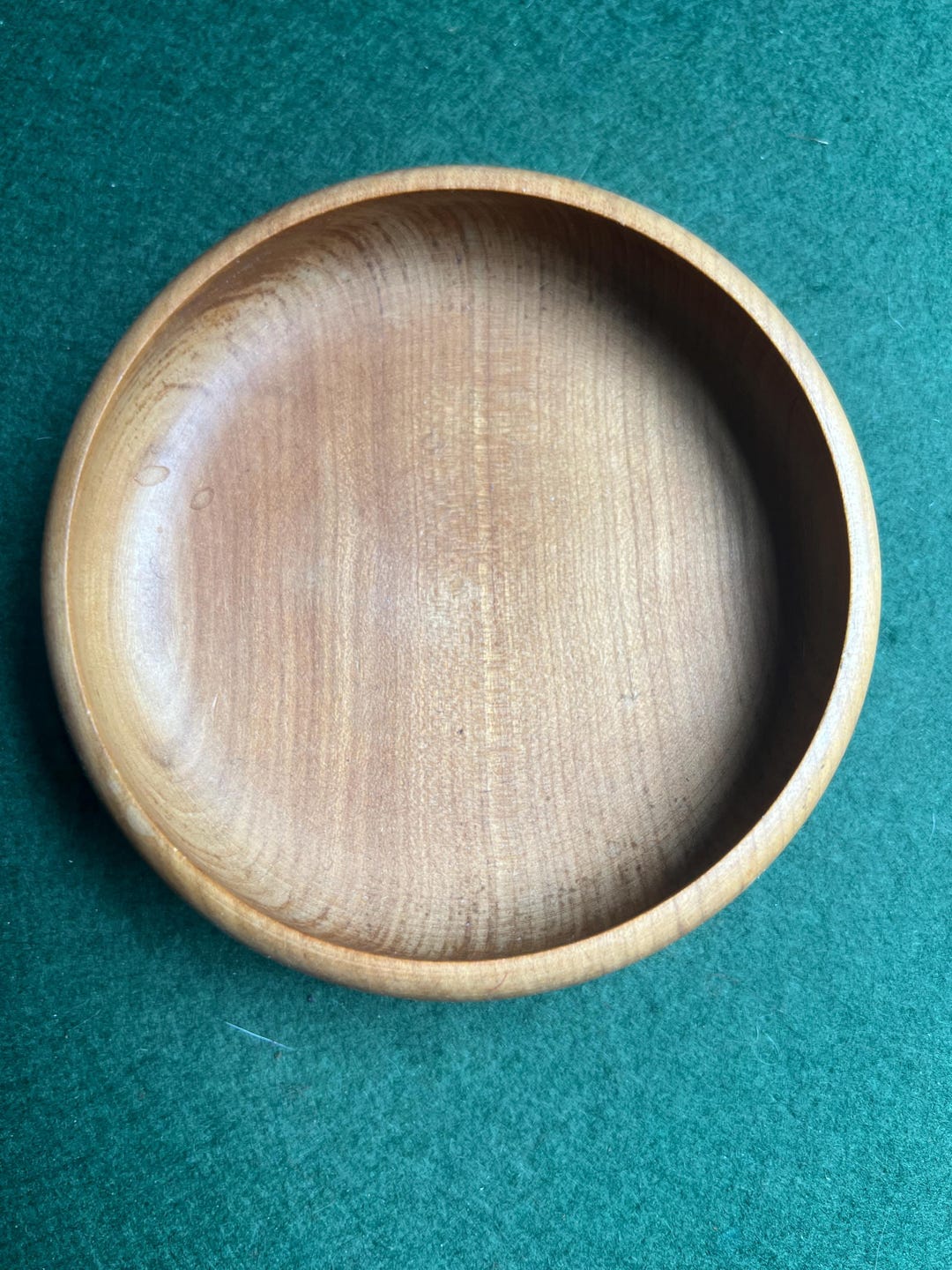 Wooden Key Coin Dish Hand Turned Small Key Trinket Bowl. Vintage Treen ...
