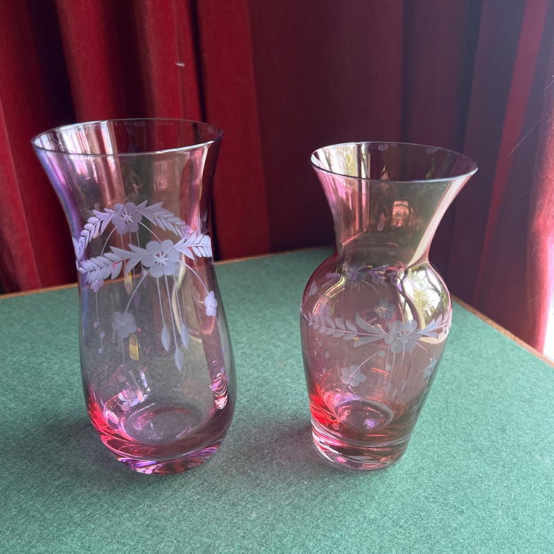 Pink Flower Vase - Etsy UK