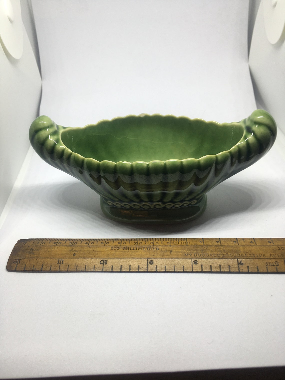 Mantle Vase. Wade Porcelain Sage Green Miniature Mantel Vase Planter ...