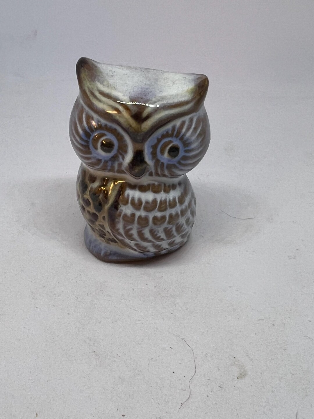 Quirky Owl Figurine Studio Pottery Owl Ornament. Vintage Pottery Owl ...