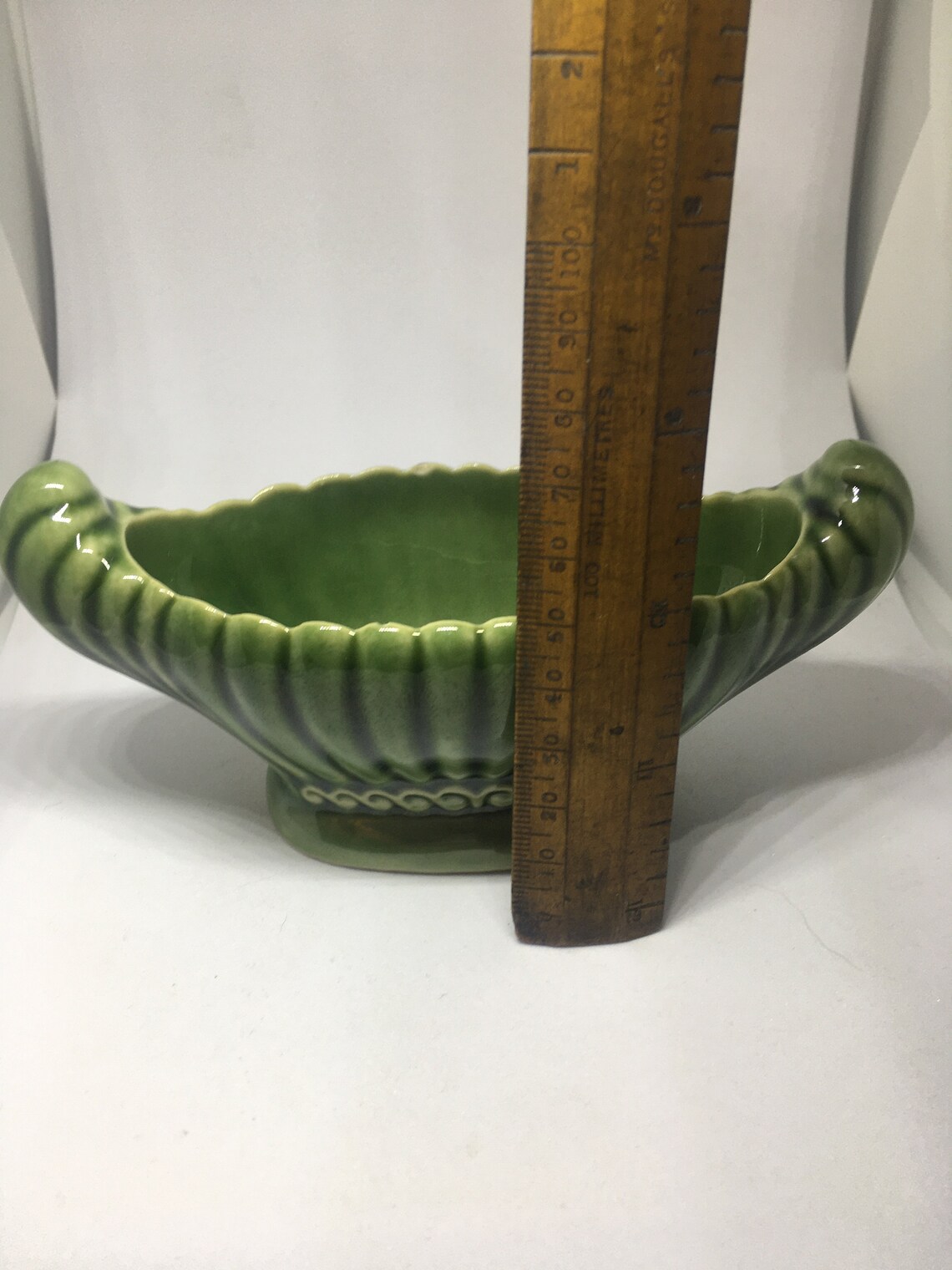 Mantle Vase. Wade Porcelain Sage Green Miniature Mantel Vase Planter ...