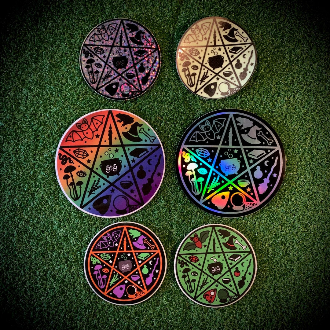 Pentacle Stickers - Etsy
