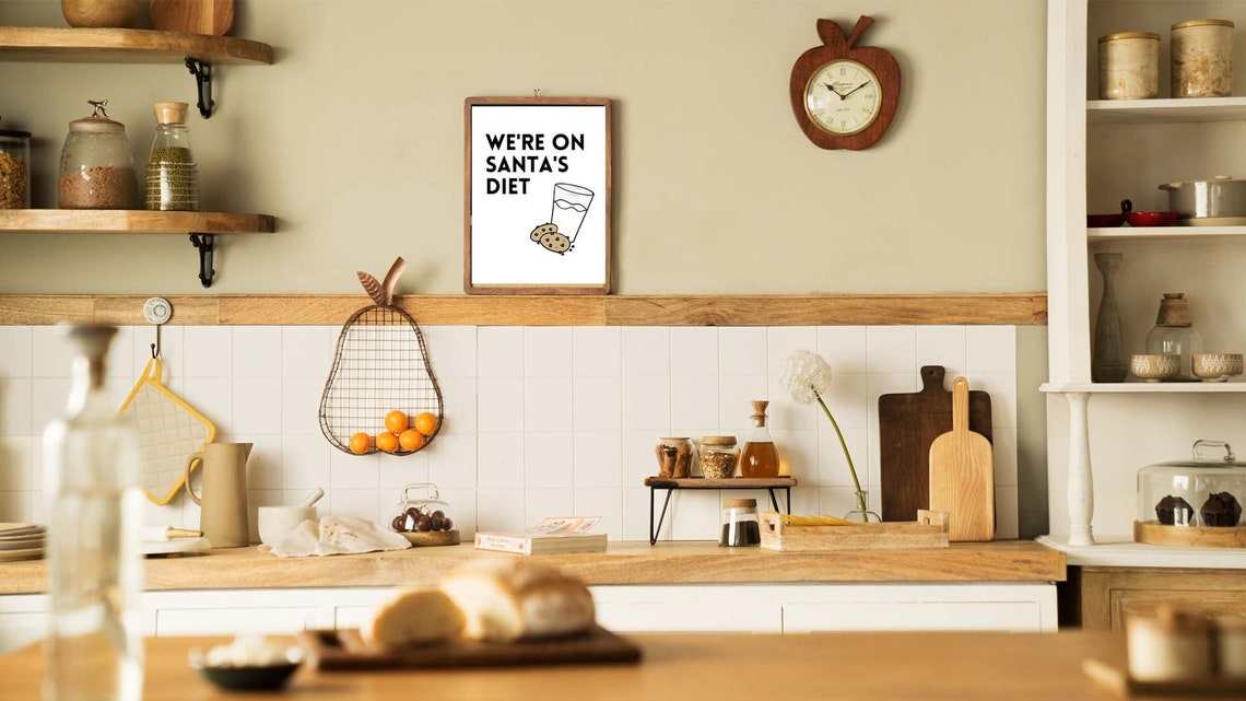 Santa's Diet Printable (digital Download) - Vertical - Etsy