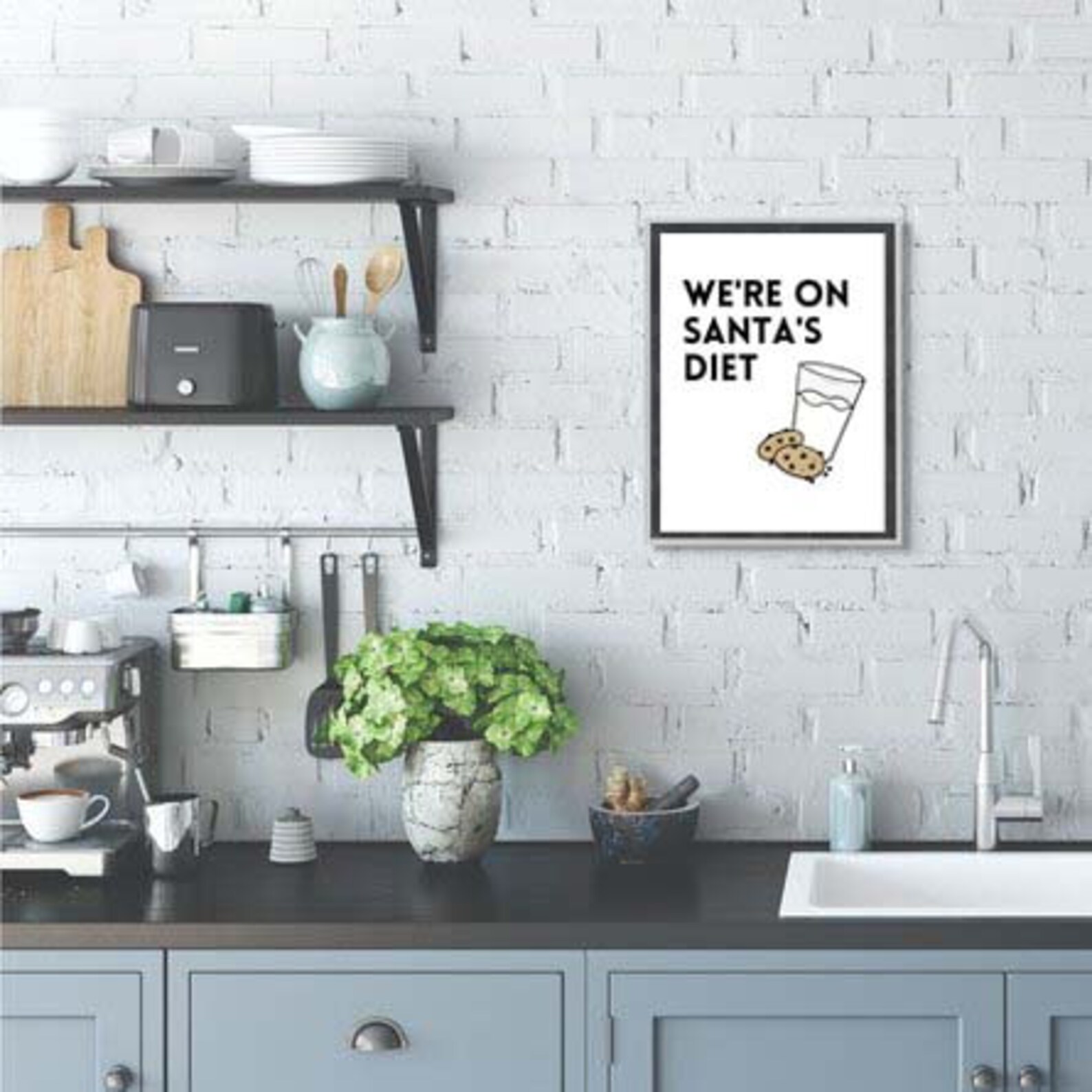 Santa's Diet Printable (digital Download) - Vertical - Etsy