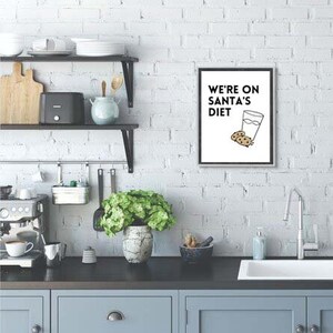 Santa's Diet Printable (digital Download) - Vertical - Etsy