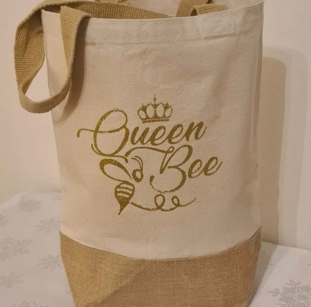 Jute Base Canvas Tote Bags - Etsy