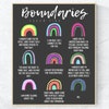Boundaries Print | Psychology Art | Therapy Office Decor | Counselor ...