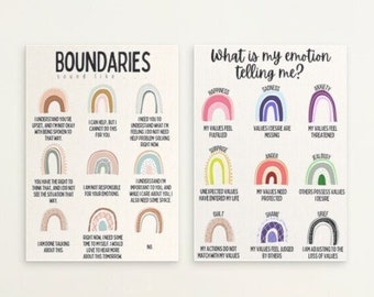 Boundaries Print Psychology Art Therapy Office Decor Counselor Office ...