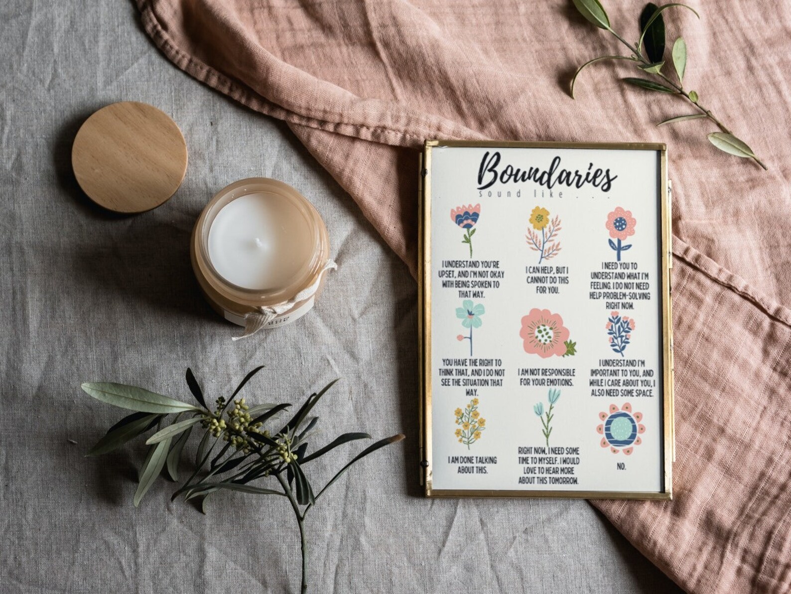 Boundaries Print Psychology Art Therapy Office Decor - Etsy