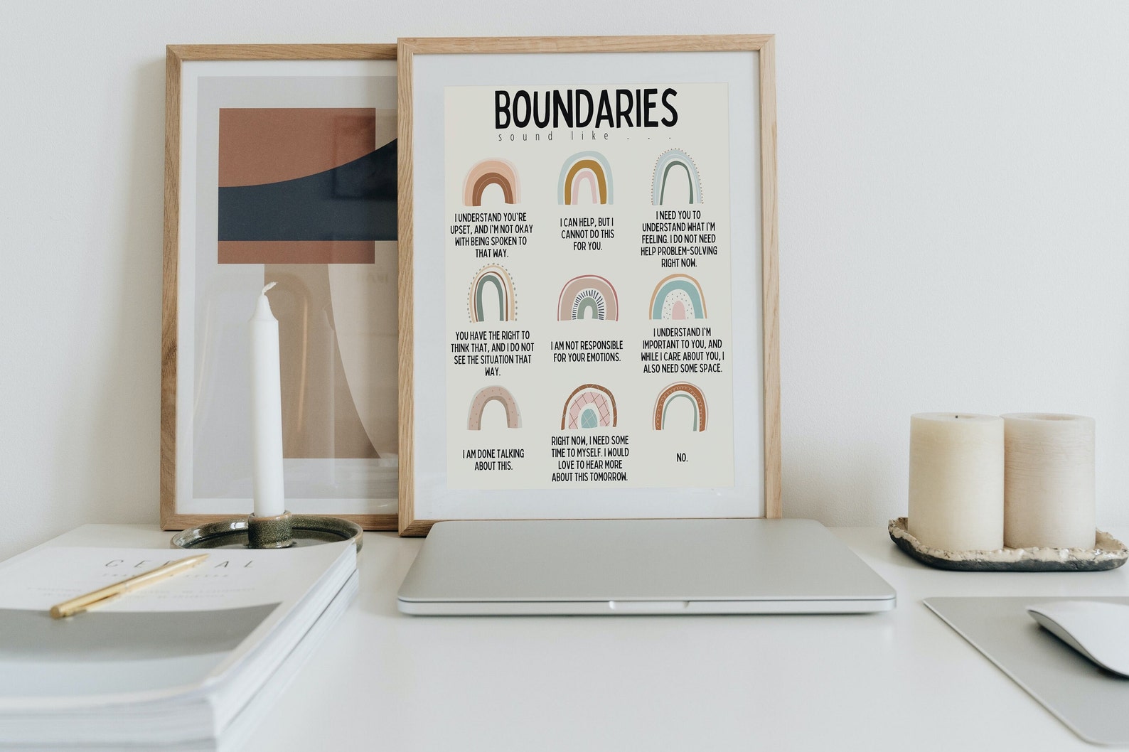 Boundaries Print Psychology Art Therapy Office Decor - Etsy