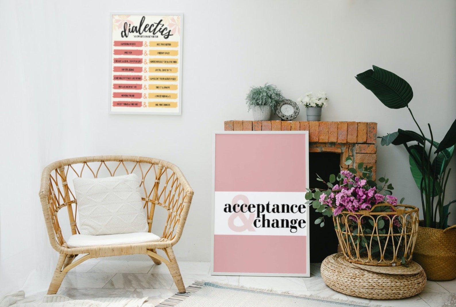 Dialectics DBT Art | Psychology Art | Therapy Office Decor | Counselor ...