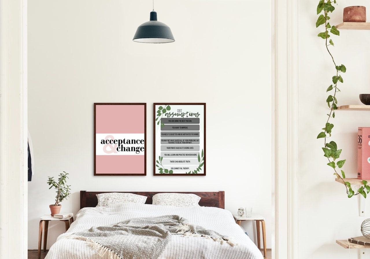 Dialectics DBT Art | Psychology Art | Therapy Office Decor | Counselor ...