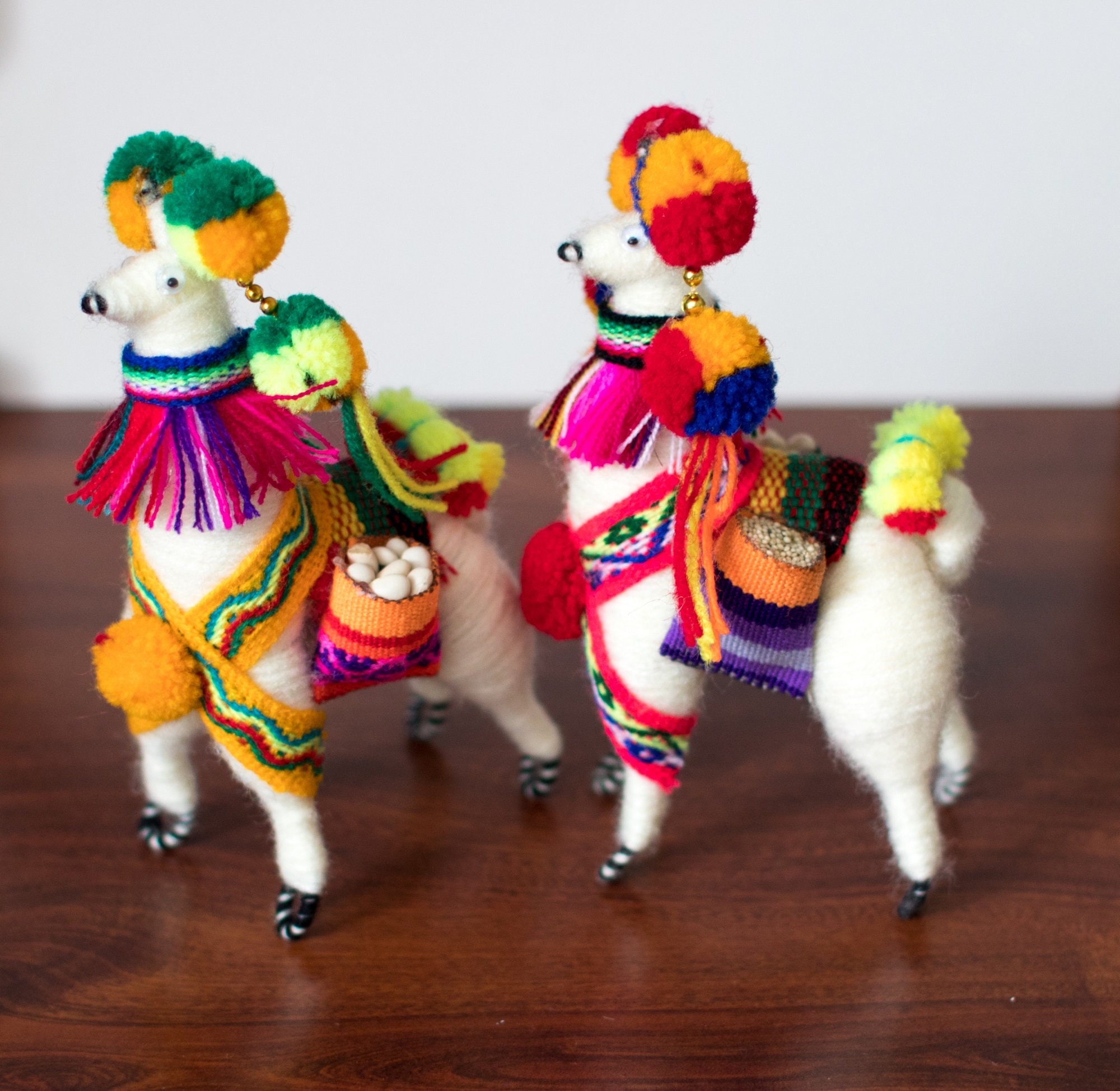Llama Figure 5.5in Ornament Handmade Llamas Gift Cusco Peru - Etsy
