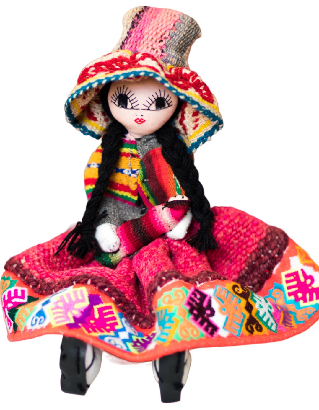 Muñeca andina cusqueña hecha a mano Muñeca de trapo étnica peruana ...