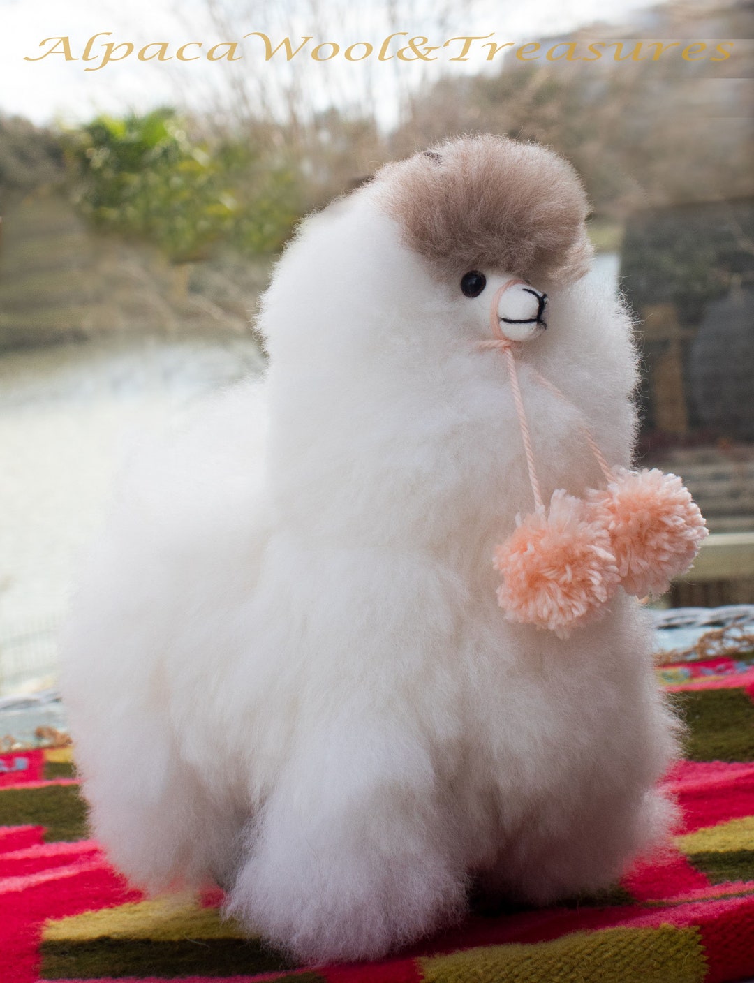 Handmade Fluffy Alpaca Llama Figure: Soft Plush Toy, 9in - Etsy
