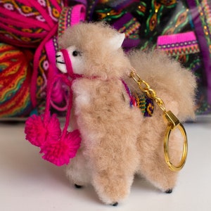 Fur Baby Alpaca Key Chain Stuffed Doll Charm - Etsy