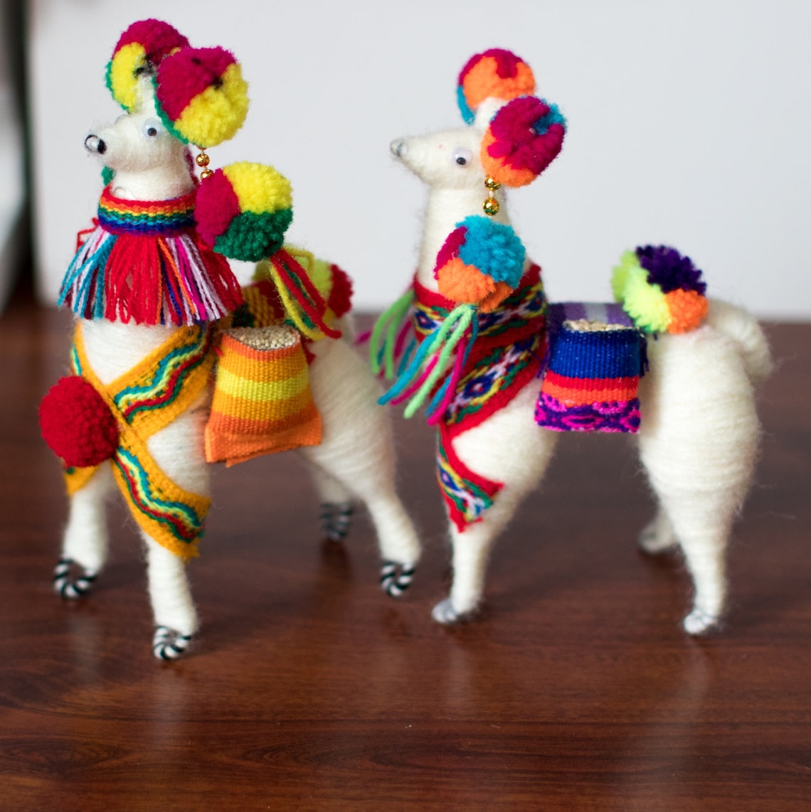 Llama Figure 5.5in Ornament Handmade Llamas Gift Cusco Peru - Etsy