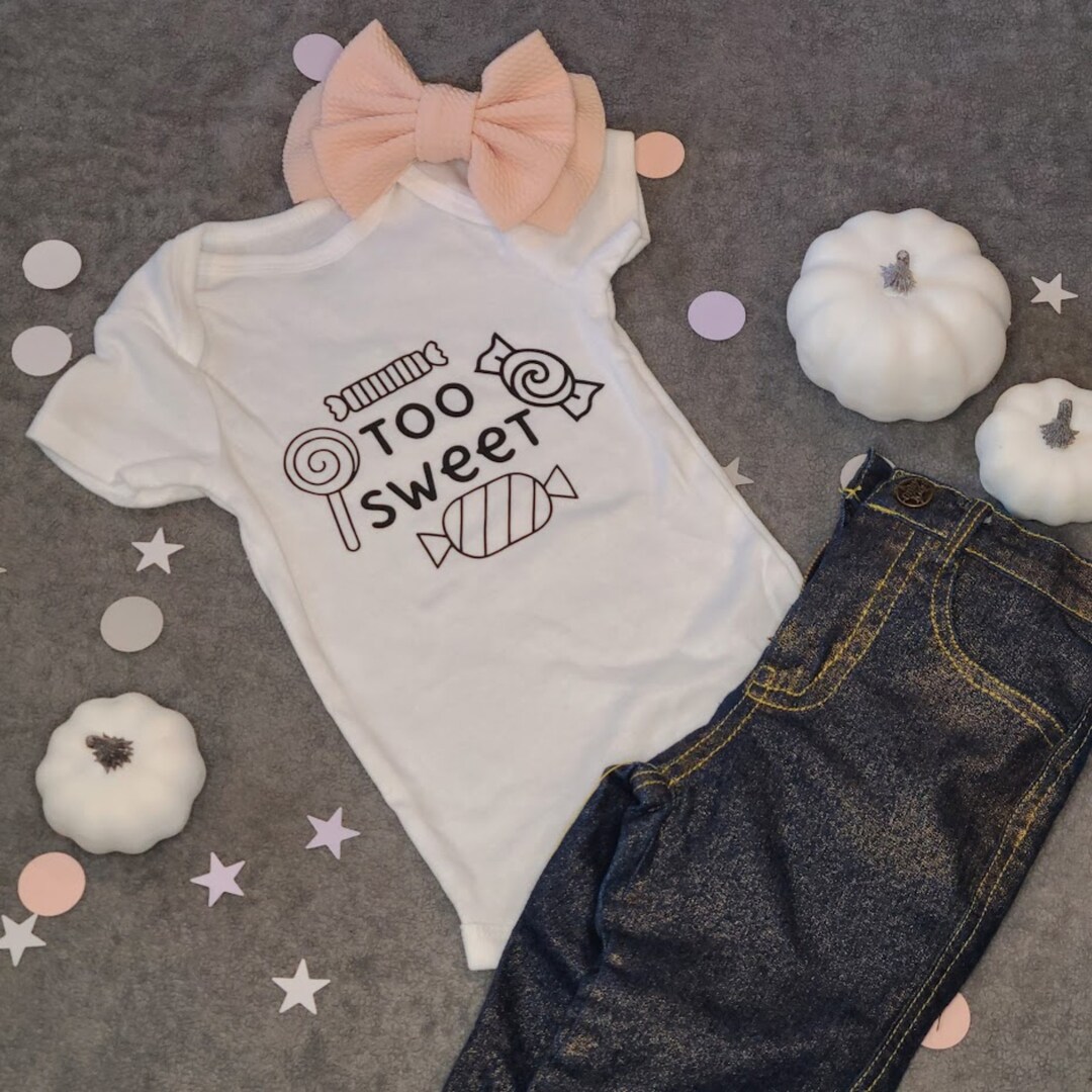 Too Sweet Candy Baby Onesie®, Girl Photo Outfit - Etsy