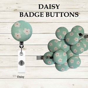 Daisy Badge Button. Flower and Floral Badge Buttons. Nurse Badge ...