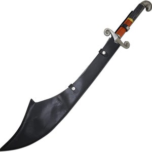 Sinbad Pirate Scimitar Full Wide Blade Handmade Sword Comes With Black ...