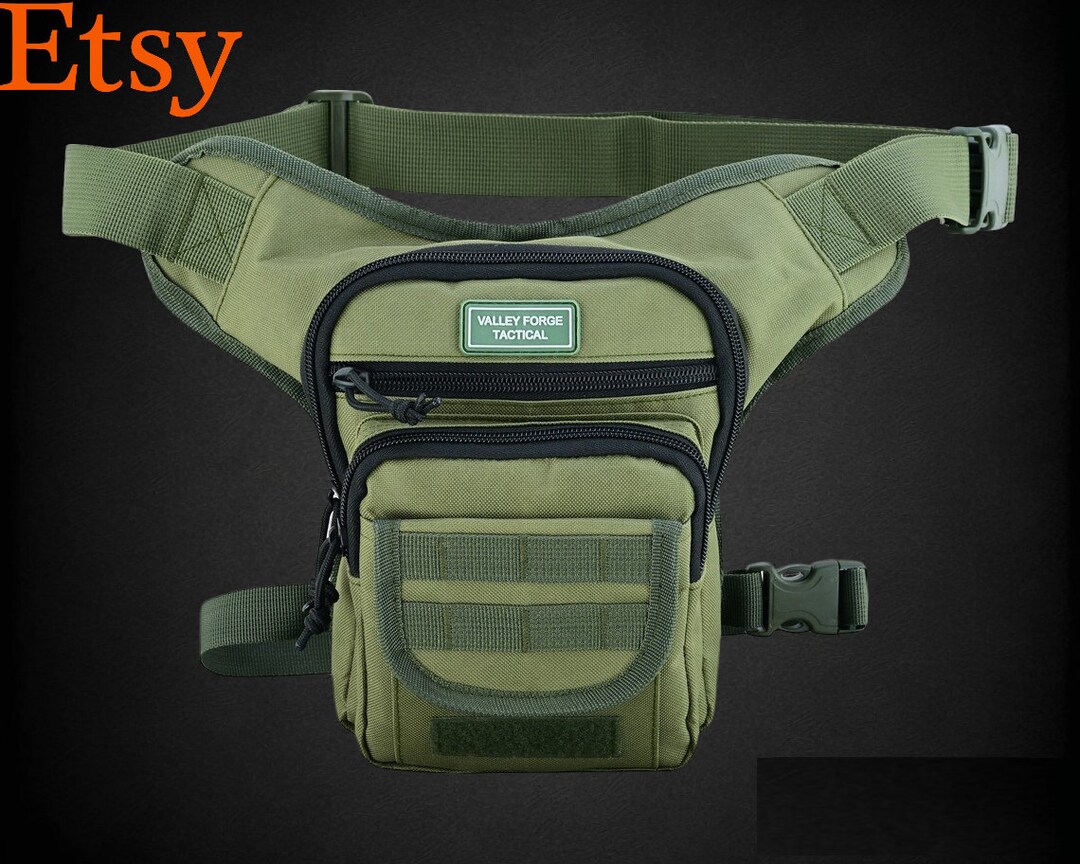 Drop Leg Bag Stripe Waist Pack Expandable Thigh Pack Hip Bag Crossbody ...