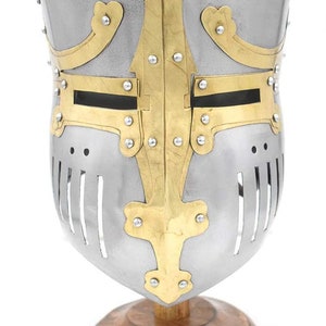 Great Bucket Barrel Helm Pot Helmet Helmet of Castile Medieval Warrior ...