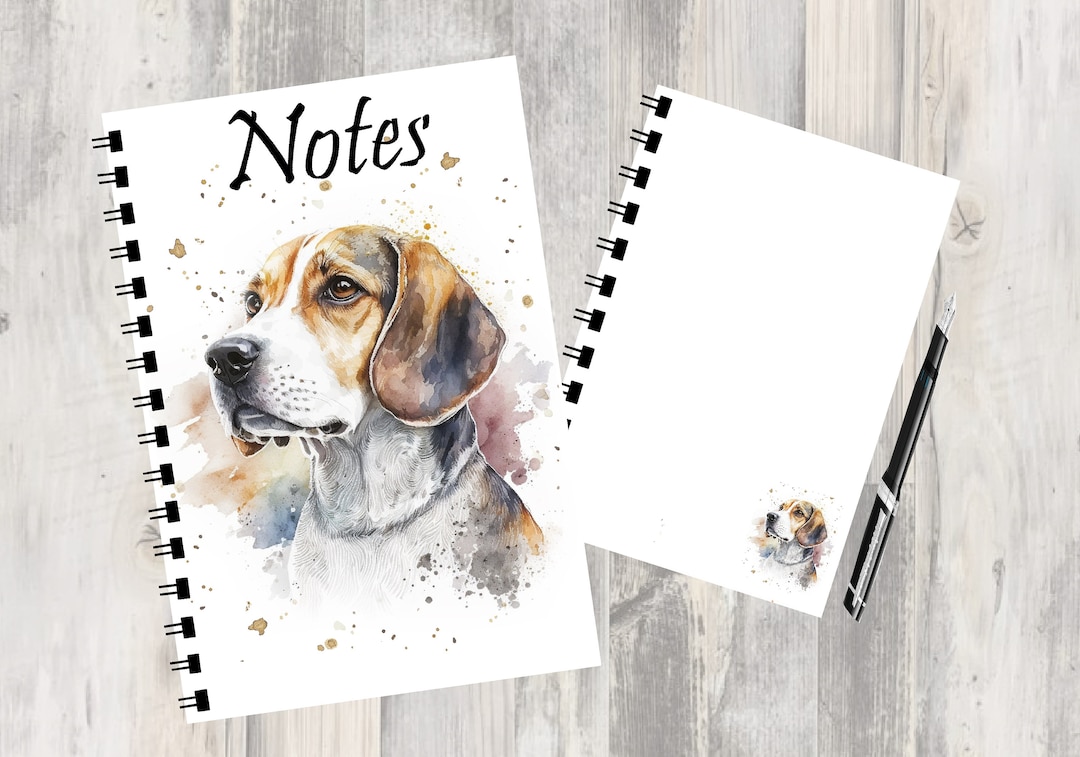 Beagle Dog Notebook / Notepad With Picture on Each Page Great Gift for ...
