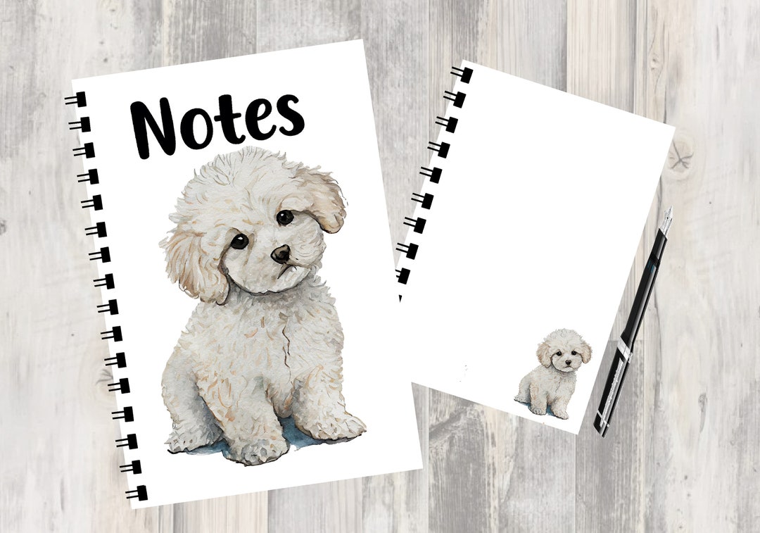 Bichon Frise Puppy Dog Notebook / Notepad A Great Gift for Anyone. Can ...