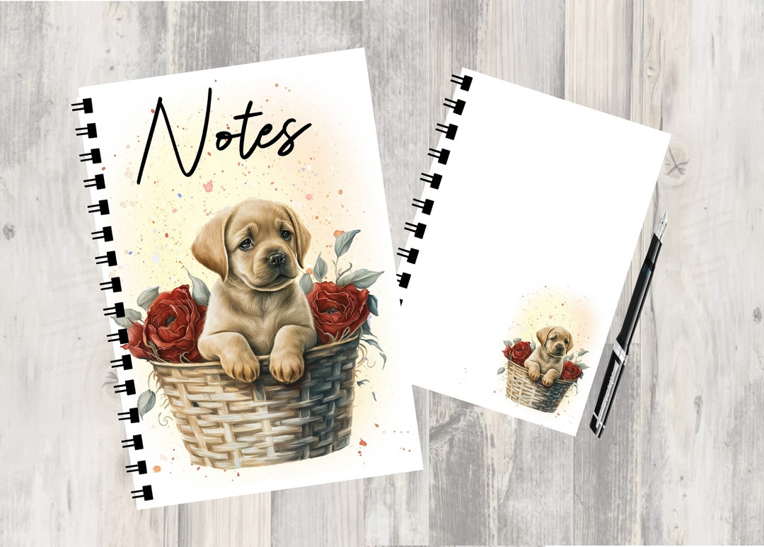 Puppy Dog (15) Notebook / Notepad With Picture on Each Page - Great ...