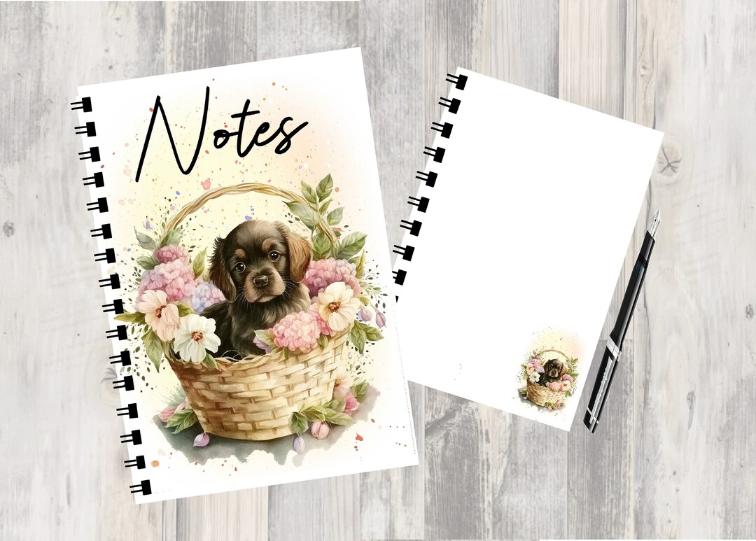 Puppy Dog 9 Notebook / Notepad With Picture on Each Page Great Gift for ...