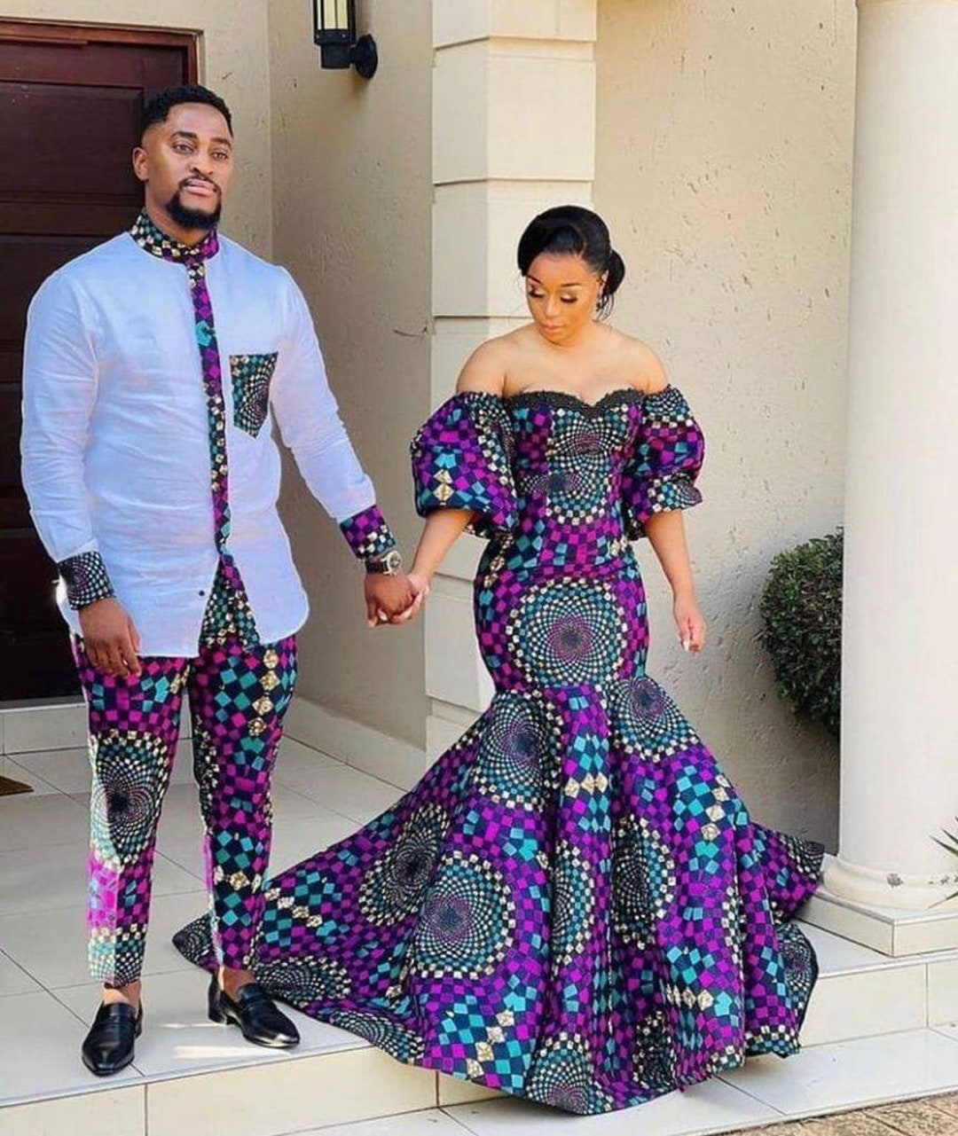 Couple Ankara Set, African Print Couple Outfit, Ankara Set for Couples ...