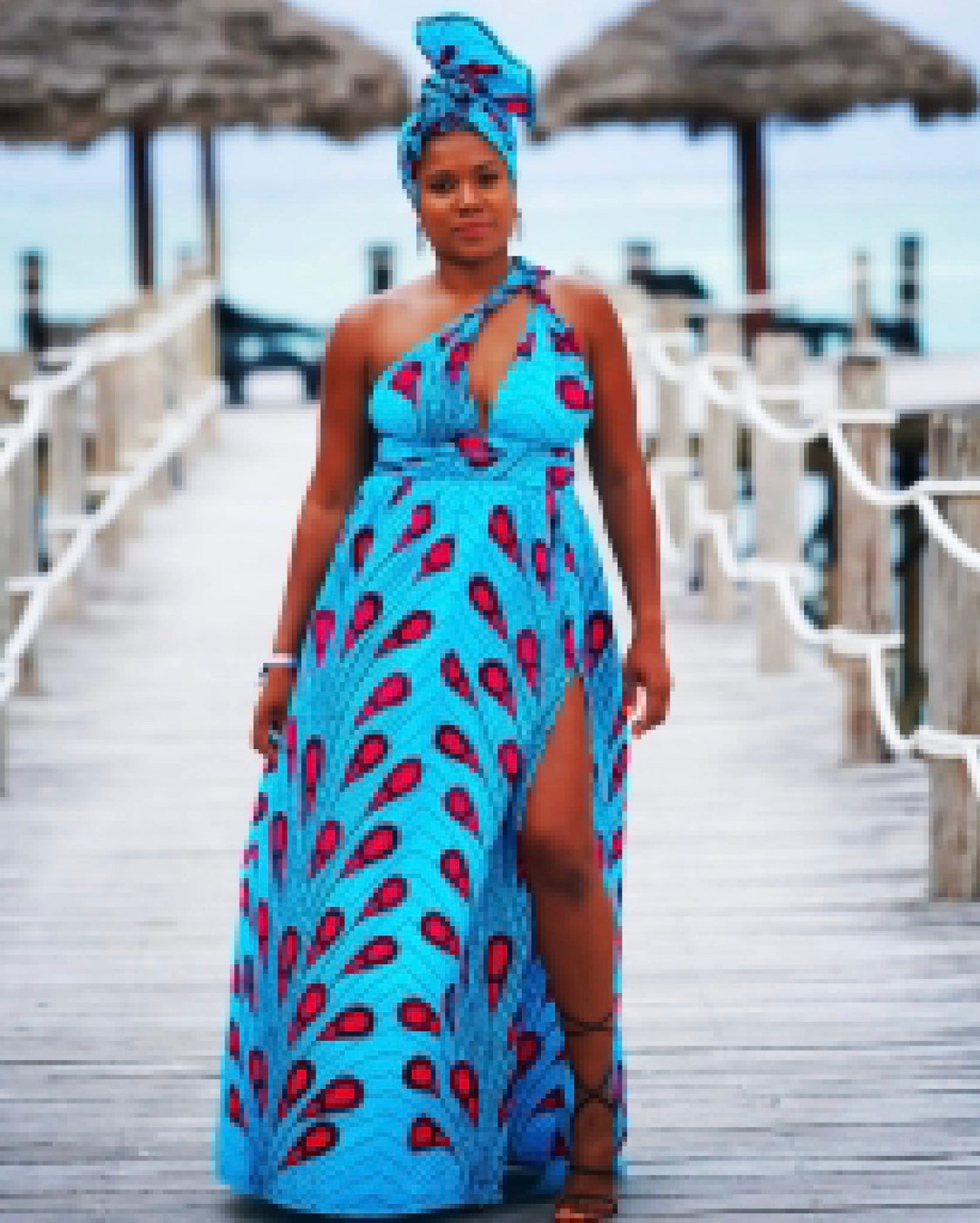 African Maxi Dress Elegant Maxi Dress African Party Dress | Etsy