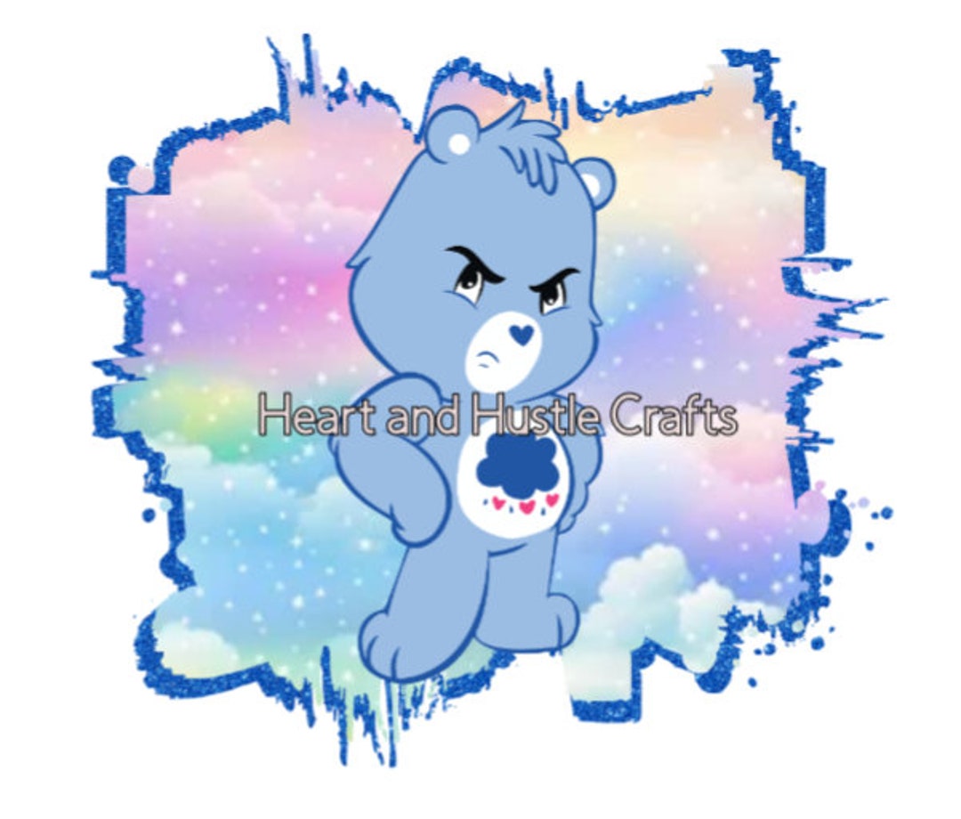 Grumpy Care Bear Sublimation - Etsy