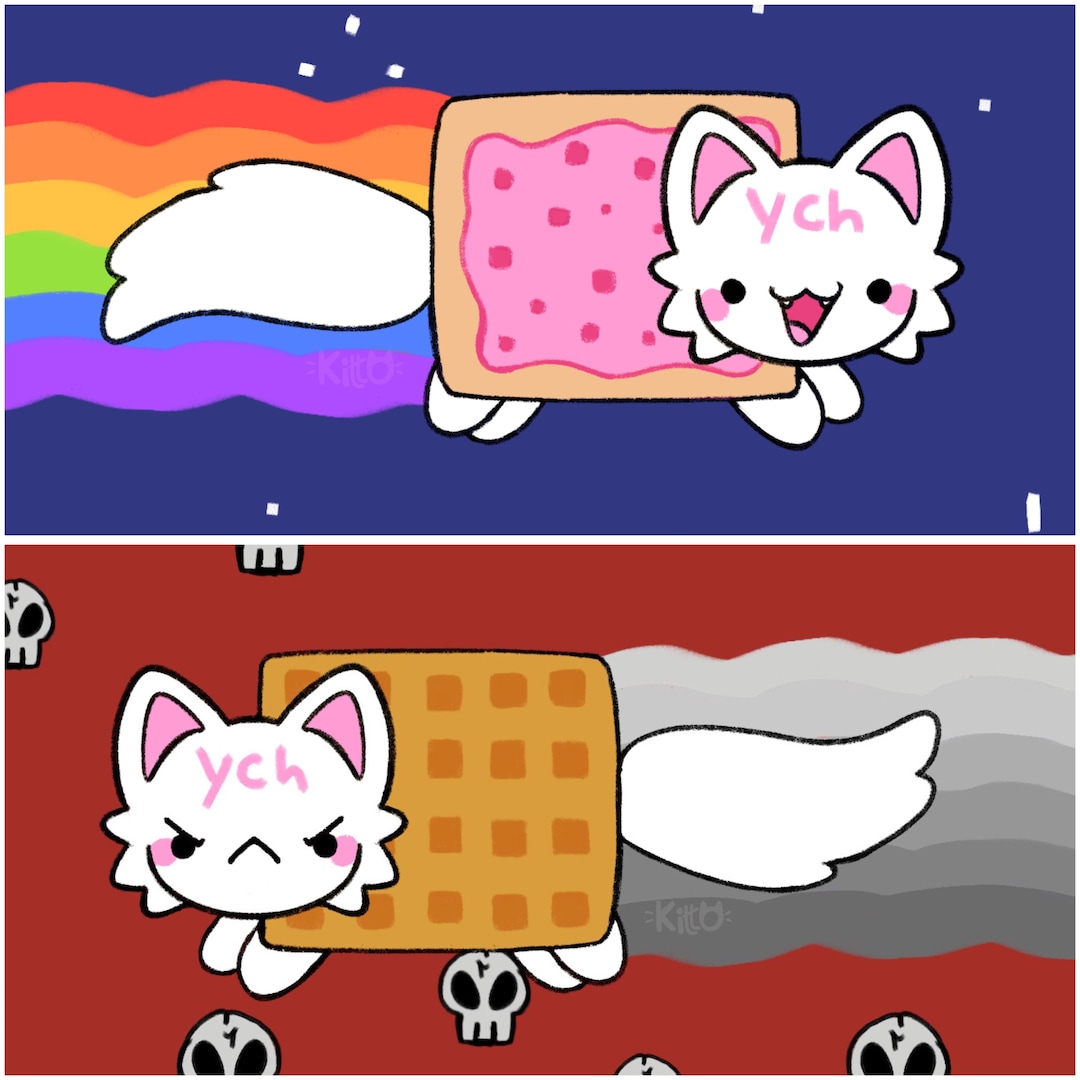 OPEN Cute Furry Nyan Cat Tac Cat YCH Commission Any Species - Etsy