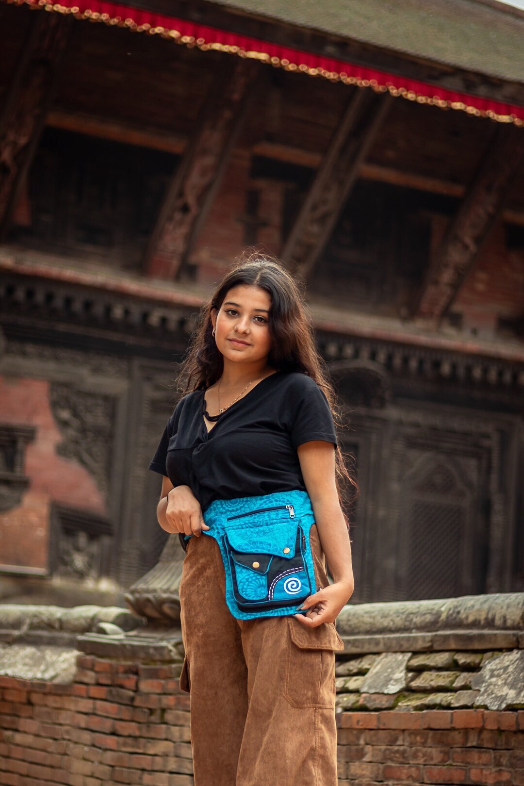 Trendy Eco-friendly Passport Bag Organic Cotton Fanny Pack for Outdoor ...