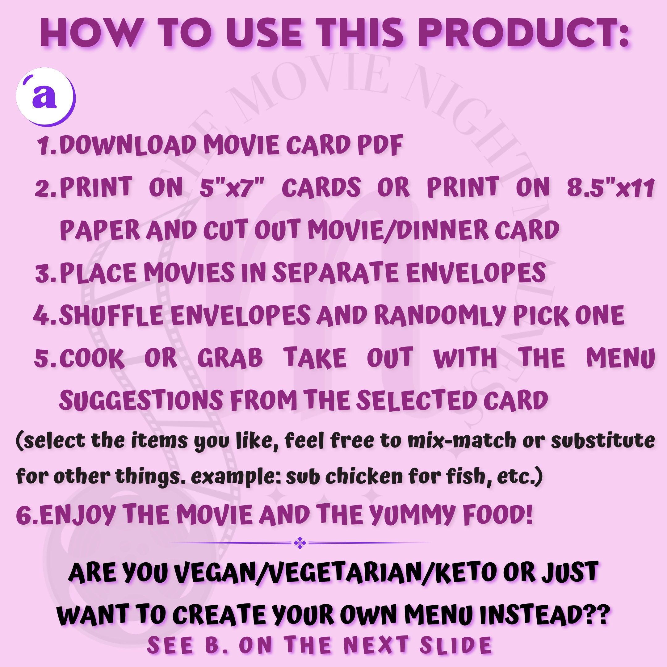 NEW! 15 Editable Mystery OLDIES but GOODIES Dinner and Movie Menus ...